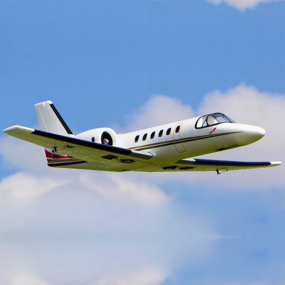 Dynam Cessna 550 Turbo Jet V2 White 4S 64mm RC EDF